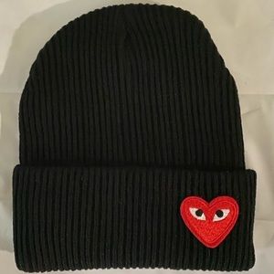 Comme des Garcons | Accessories | Comme Des Garons Play Black Beanie ...